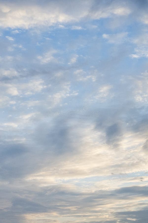 Clouds and Blue Sky Seen from the Ground Stock Photo - Image of heaven ...