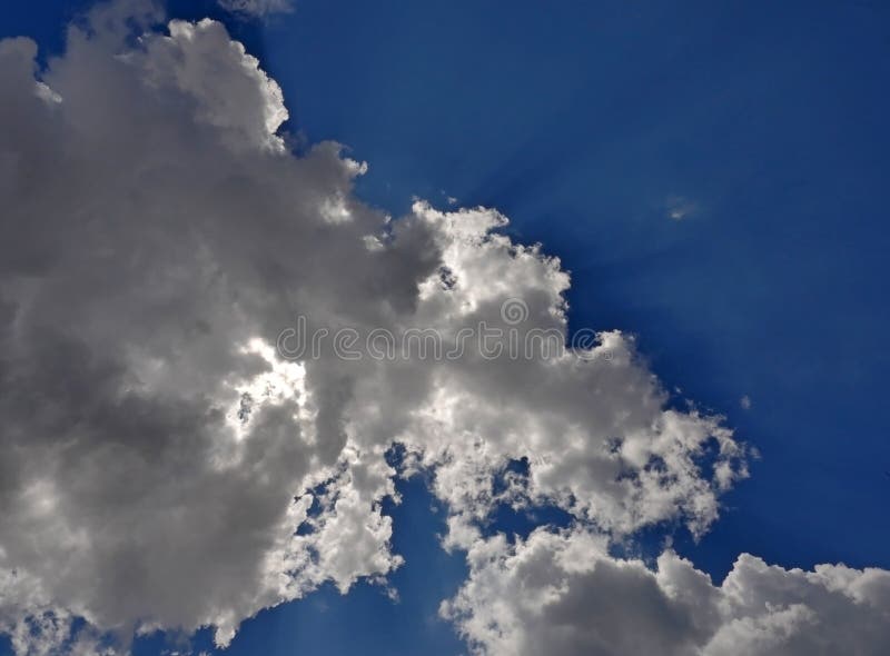Clouds blue sky sun ray stock image. Image of clouds - 187160013