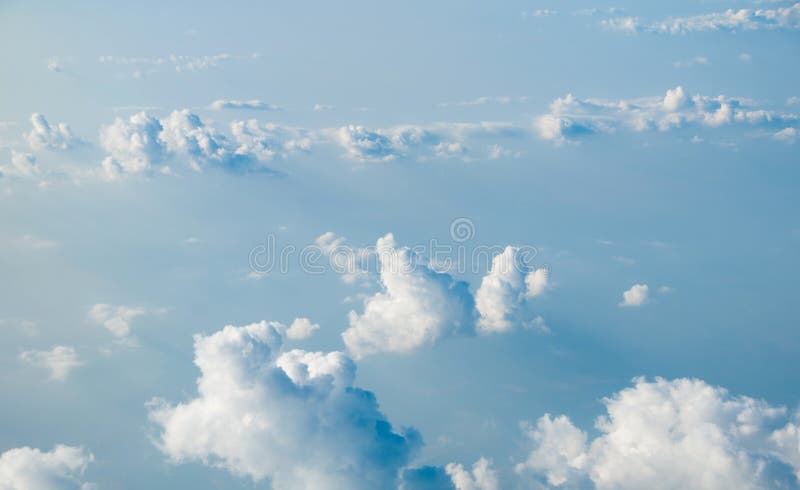 Clouds in the Blue Sky, Top View Stock Photo - Image of abstract, blue ...