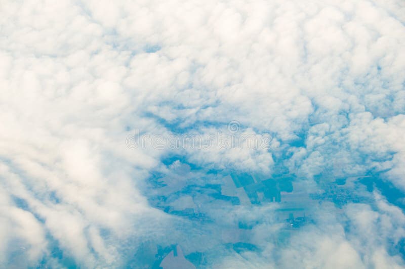Clouds in the Blue Sky, Top View Stock Photo - Image of freedom, heaven ...