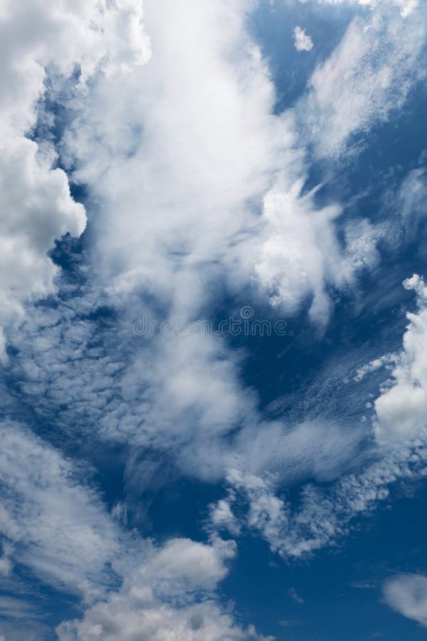 Clouds and Blue Sky Weather Background Stock Image - Image of ...