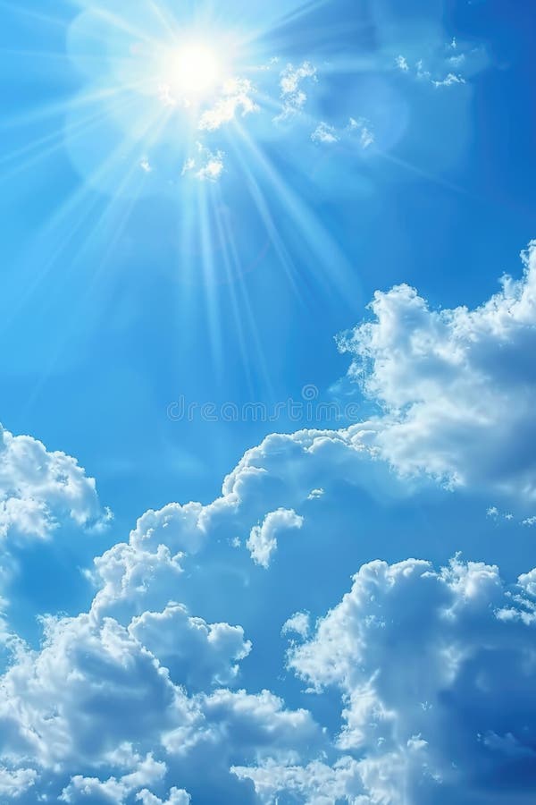 Clouds Break Sunshine Bright Light Peeking Stock Photos - Free ...