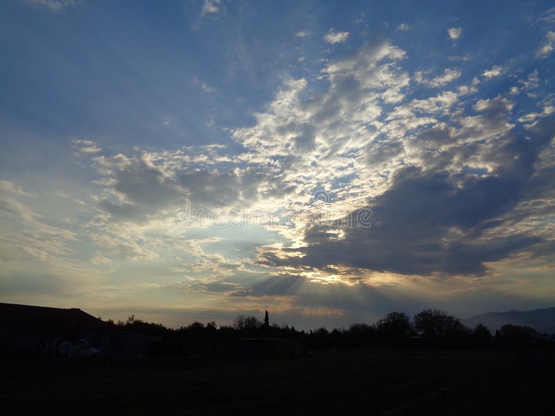 Cloudy sky stock image. Image of clouds, poster, cloudy - 129628189