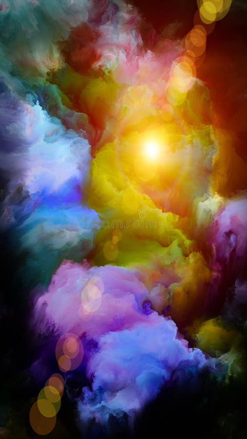 Colorful Cloud Abstraction stock illustration. Illustration of ...