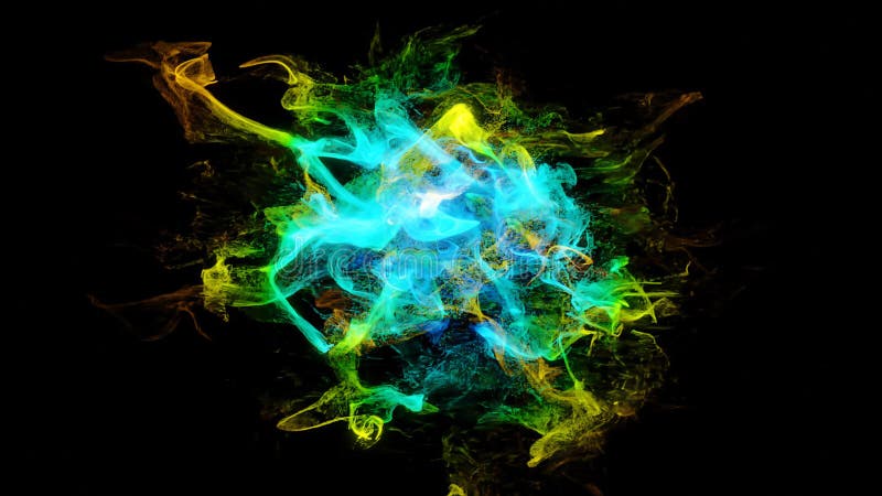 Clouds of Coloured Particles Whirling Around. Stock Video - Video of ...