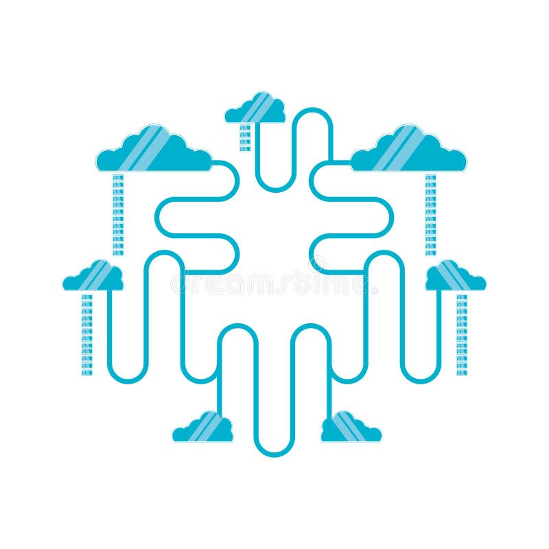 Clouds Computing Network Diagram Stock Vector - Illustration of ... Clouds Computing Network Diagram Stock Vector - Illustration of ...