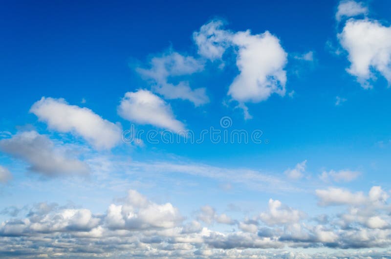 Clouds Cumulus from Above the Sky Blue Flight Stock Image - Image of ...