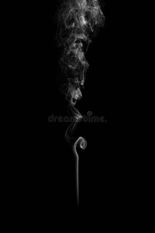 Clouds of Curls of Smoke on a Black Background Stock Image - Image of ...