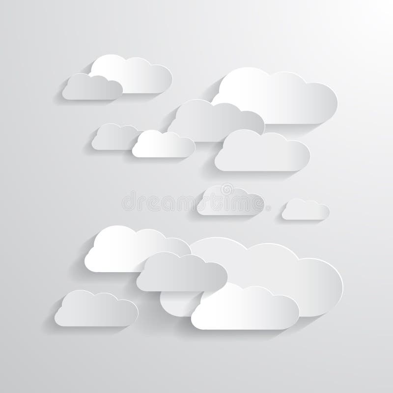 Paper Cut Clouds Background Stock Illustrations – 7,073 Paper Cut ...