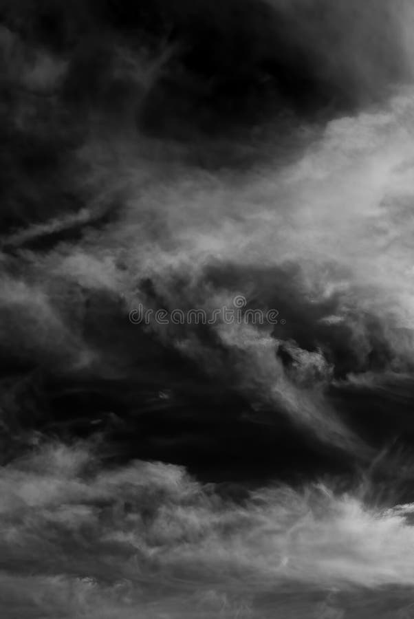 Monochrome Clouds in Infrared Stock Photo - Image of science, dark ...