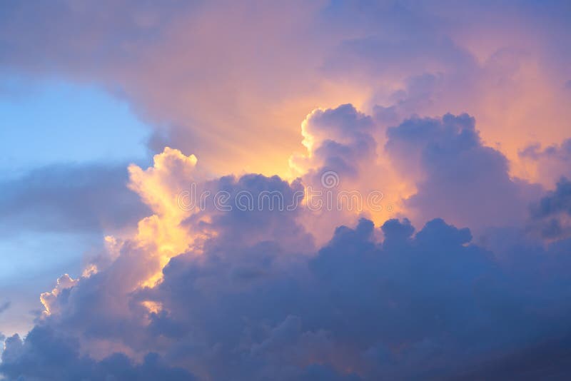 Clouds at dawn stock photo. Image of peace, sunbeam - 248998940