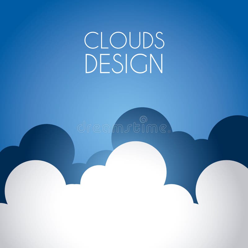 Clouds design stock vector. Illustration of color, blue - 31092148