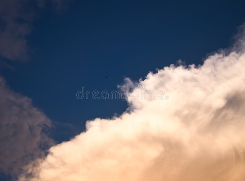 Clouds in Diagonal Covering the Sky Stock Image - Image of line, light ...