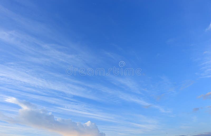 Clouds with Diagonal Stripes Stock Photo - Image of puffy, freshness ...