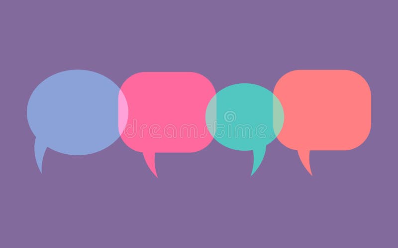 Clouds of Dialogue, Bubbles for Talking. Vector Stock Vector ...