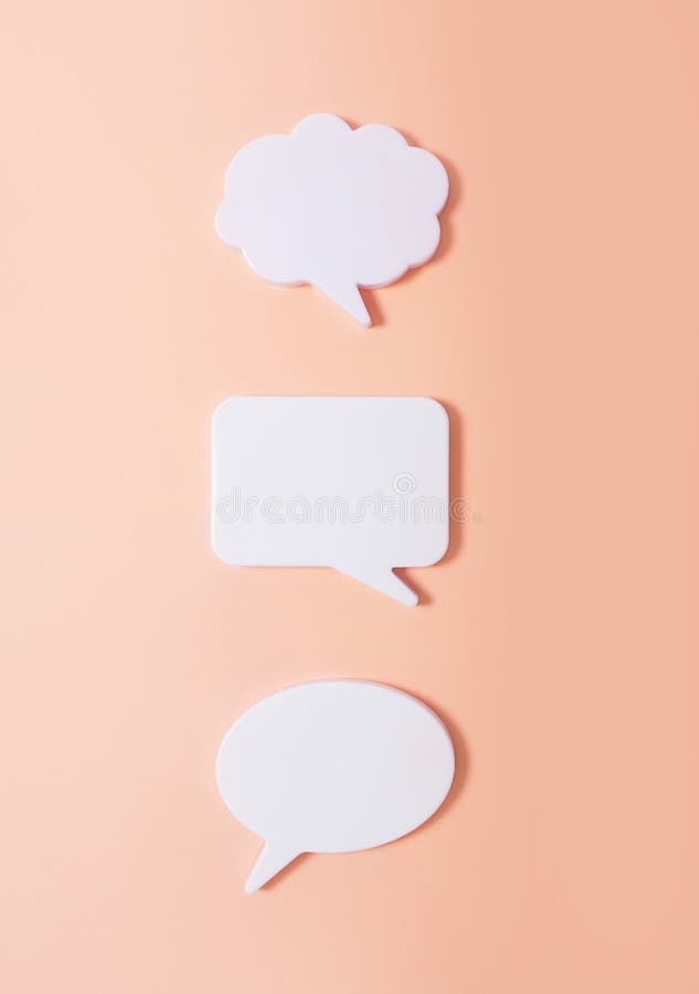 Clouds of Dialogue. Form for Letter or Text. Thought Concept. Chat ...