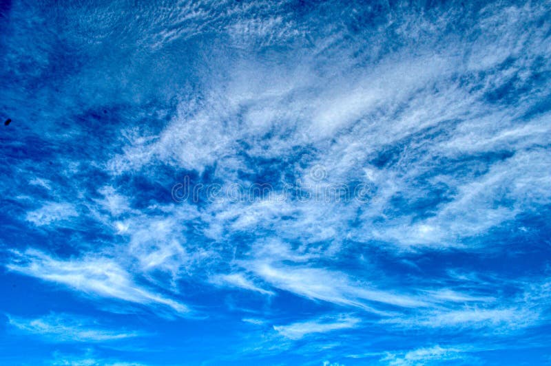 The Clouds Draw Colors in the Blue Sky Stock Image - Image of beautiful ...