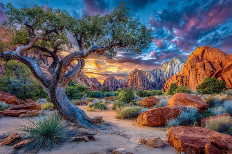 Clouds Drift Above the Snow Canyon State Park Located in St. George ...