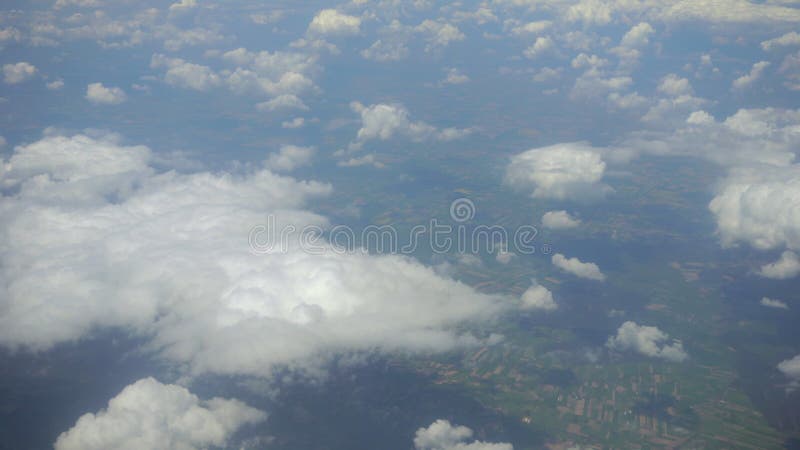 Clouds and Earth. View from a Plane Window Stock Image - Image of space ...