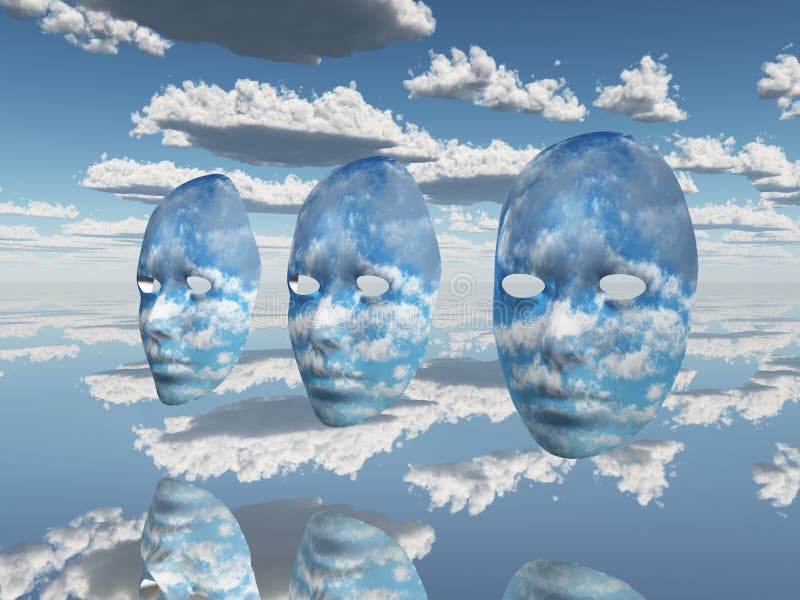 Clouds stock illustration. Illustration of cloudy, face - 35984400