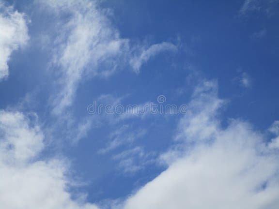 Clouds Forming Slanted Heart Shape in the Sky Stock Photo - Image of ...