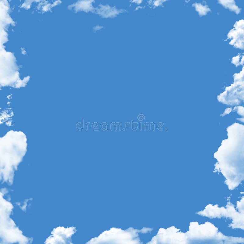 Clouds frame stock image. Image of design, border, nature - 3031325