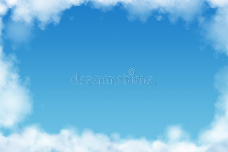 Clouds frame stock image. Image of fluffy, blank, frame - 86225727