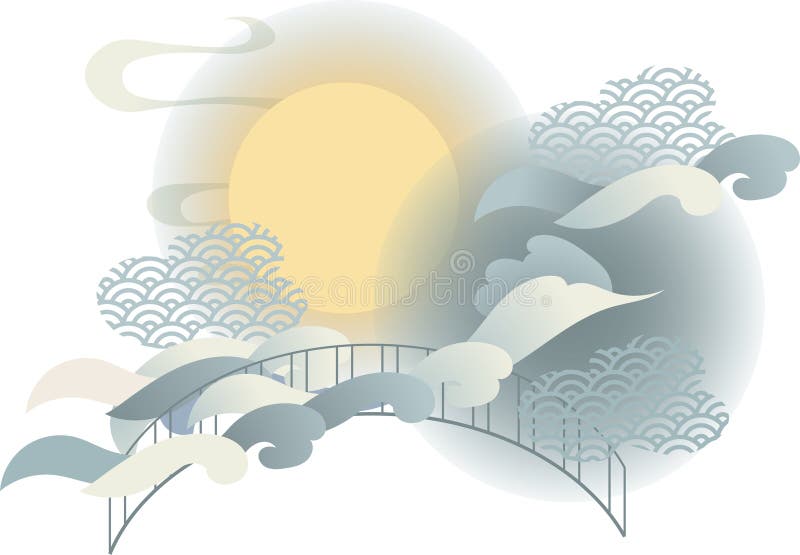 Bridge Full Moon Stock Illustrations – 371 Bridge Full Moon Stock ...