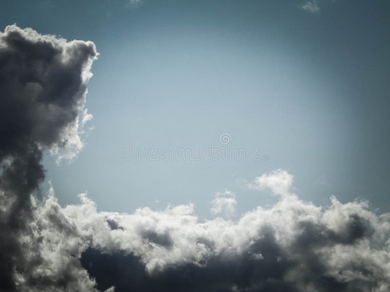 Clouds Gathering on Blue Sky Stock Image - Image of clouds, weather ...