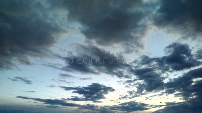 Clouds Gathering in the Sky of the Mild African Winter Stock Photo ...