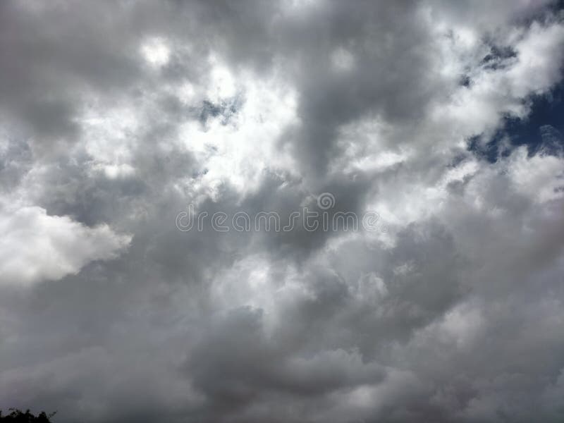 The Clouds are Getting Dark Rain Will Fall Like Yesterday Stock Photo ...