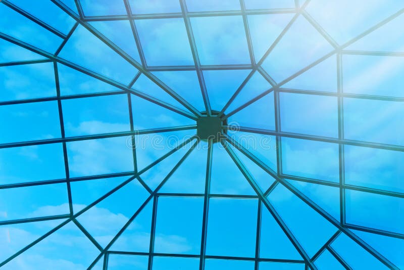 Clouds on Glass Building stock photo. Image of texture - 12676936