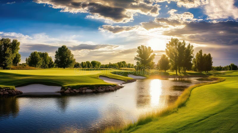 Golf Course Clouds Stock Illustrations – 663 Golf Course Clouds Stock ...