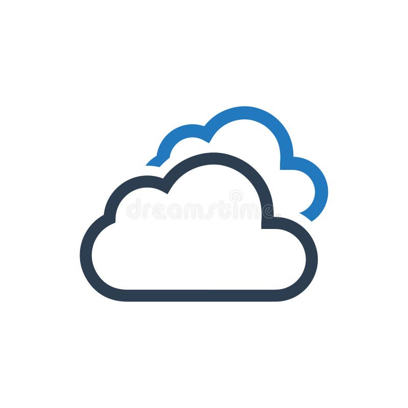 Clouds Icon stock vector. Illustration of clouds, precipitation - 120492910