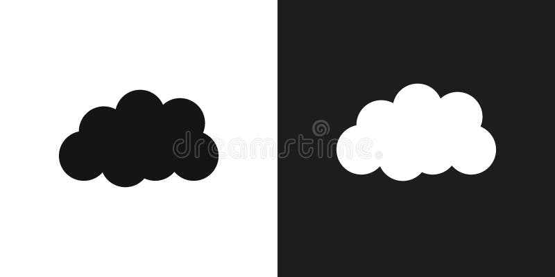 Clouds Icon Logo Set Vector Stock Vector - Illustration of computing ...