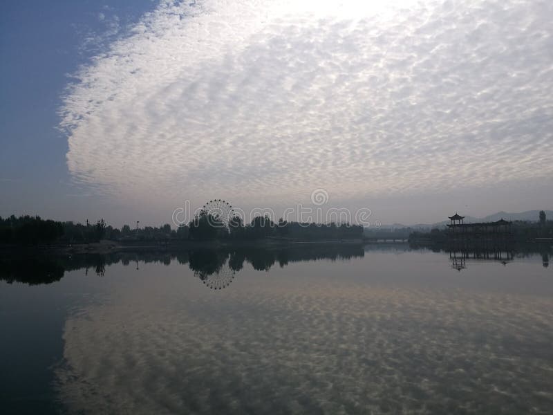 Clouds and invert shadow stock photo. Image of river - 102597562