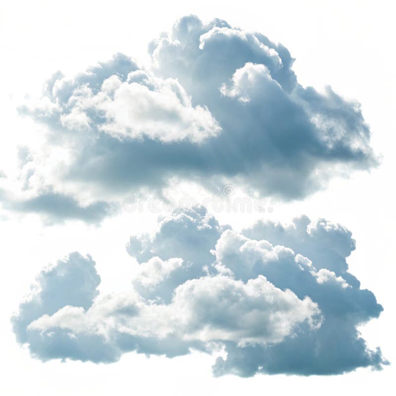 Clouds Isolated on Transparent Background Stock Illustration ...
