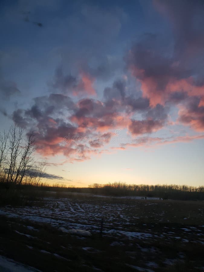 Clouds Just before the Sun Comes Up Stock Photo - Image of clouds ...