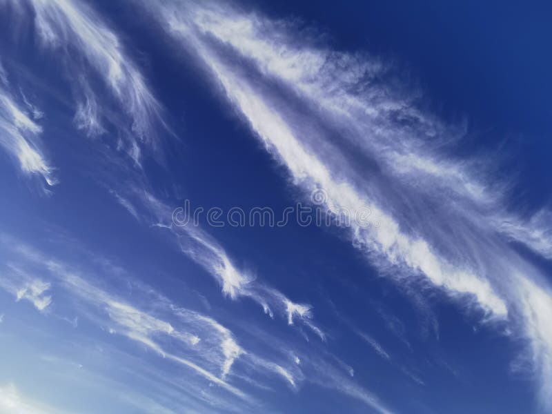 Clouds like feather stock photo. Image of line, cloud - 246308090