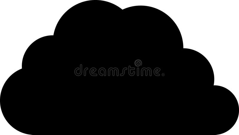Cloud Vector Icon Storage Solution Networking Databases Software Sign Cloud And Meteorology