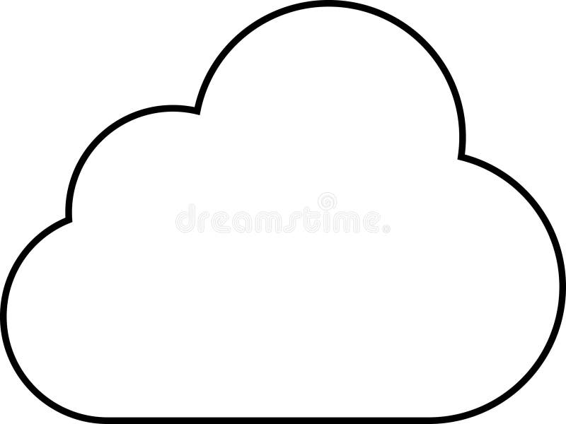 Clouds Line Vector Icon Storage Solution Ui Web Element Networking Databases Software Sign