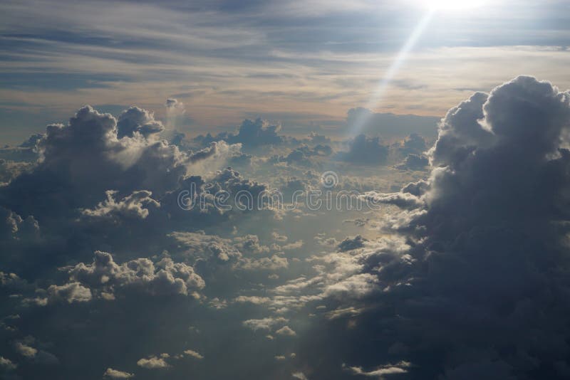 Clouds stock image. Image of magic, clouds, sunbeam - 118607373