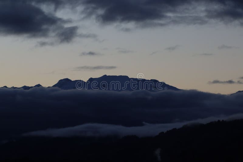 Clouds in the Morning Sky Over the Hills Stock Image - Image of morning ...
