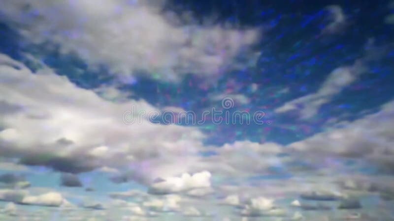 Clouds Morphing into Digital Glitch Patterns Stock Video - Video of ...