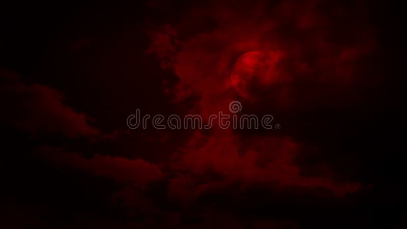 Clouds Move Over a Red Moon Stock Video - Video of cloudy, moves: 148179717