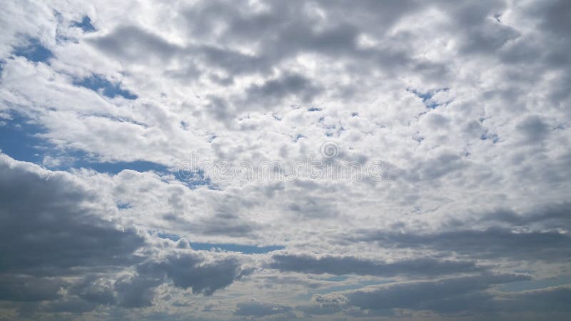 Clouds Move Smoothly in the Blue Sky. Timelapse. Cloud Space Stock ...