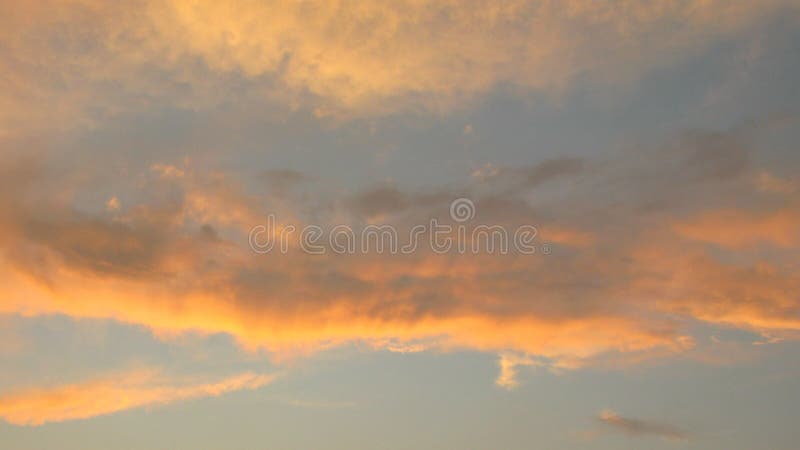 Clouds Move on the Sunset Sky. Time Stock Footage - Video of light ...