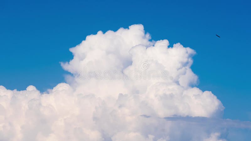 Clouds moving in blue sky stock footage. Video of environment - 257184734
