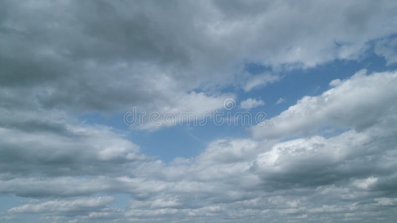 Clouds Moving in Sky. Dark Ominous Grey Storm Clouds. Timelapse. Stock ...