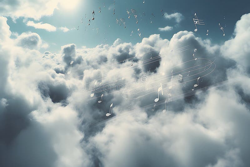 Music Notes Clouds Stock Illustrations – 379 Music Notes Clouds Stock ...